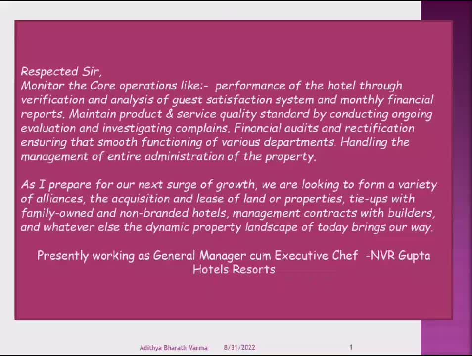 Adithya Bharath Varma Sri Penmetsa posted on LinkedIn Adithya Bharath Varma Sri Penmetsa posted on LinkedIn