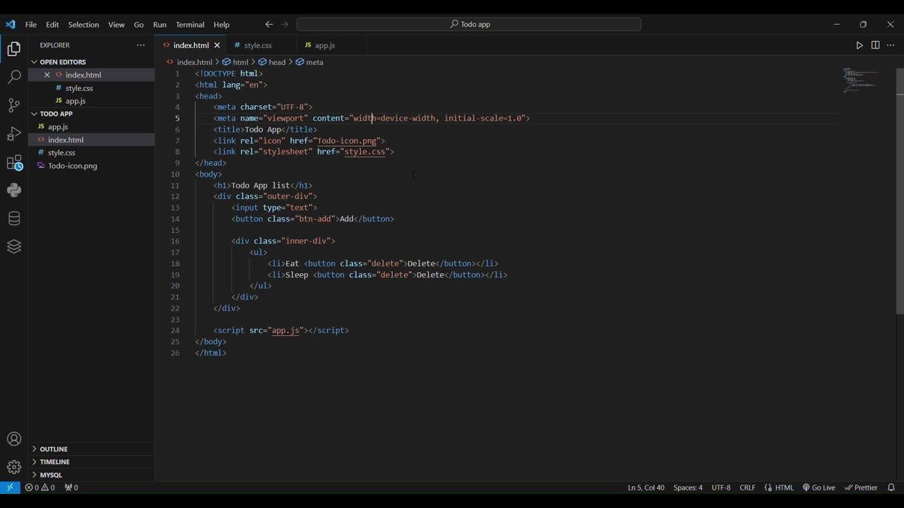 Tanuj Patil on LinkedIn: #newproject #webdev #todoapp #vscode #html # ... Tanuj Patil on LinkedIn: #newproject #webdev #todoapp #vscode #html # ...