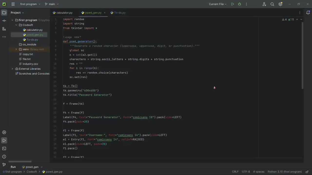 Vamsi K on LinkedIn: #pythonprogramming #codsoftinternship #codsoft Vamsi K on LinkedIn: #pythonprogramming #codsoftinternship #codsoft