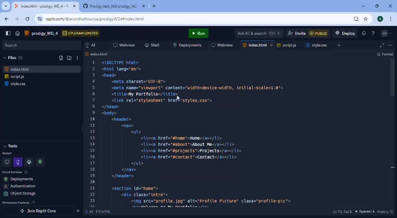 sarath kumar M on LinkedIn: #html #css #js #webdevlopment #internship sarath kumar M on LinkedIn: #html #css #js #webdevlopment #internship