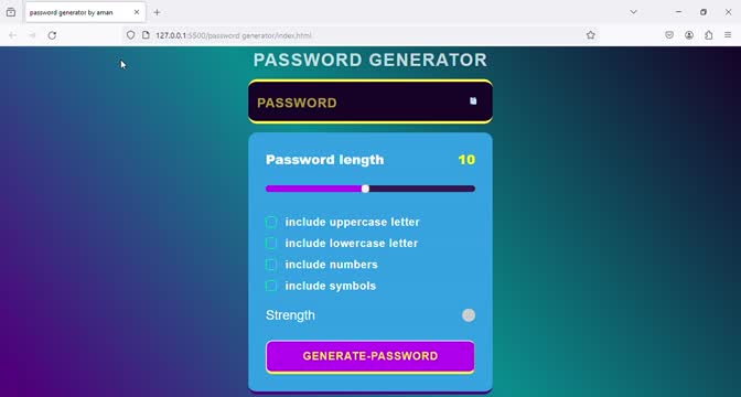 Created a password generator app using JavaScript | AMARDEV PANWAR ... Created a password generator app using JavaScript | AMARDEV PANWAR ...