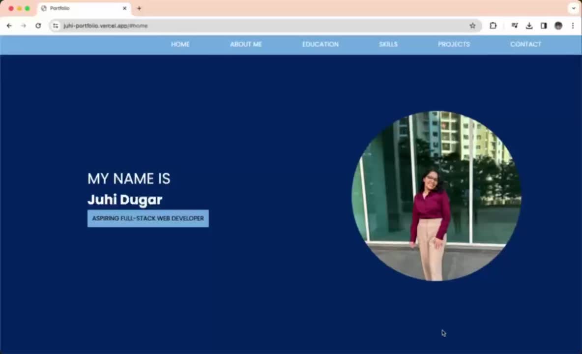 Juhi Dugar on LinkedIn: #webdevelopment #html #css #portfolio Juhi Dugar on LinkedIn: #webdevelopment #html #css #portfolio