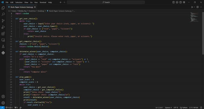 Rishika Raj on LinkedIn: #codsoft #pythonprogramming Rishika Raj on LinkedIn: #codsoft #pythonprogramming