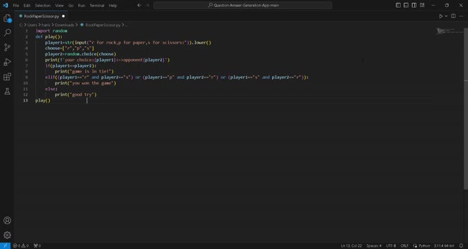 Harish Raja on LinkedIn: #python #gamedev #codingchallenge # ... Harish Raja on LinkedIn: #python #gamedev #codingchallenge # ...