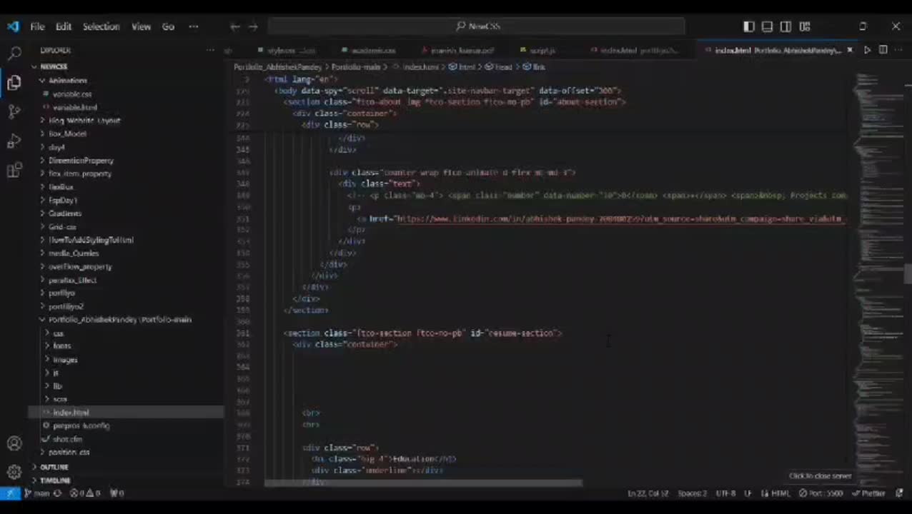 Abhishek Pandey on LinkedIn: #webdevelopment #portfolio #html #css # ... Abhishek Pandey on LinkedIn: #webdevelopment #portfolio #html #css # ...