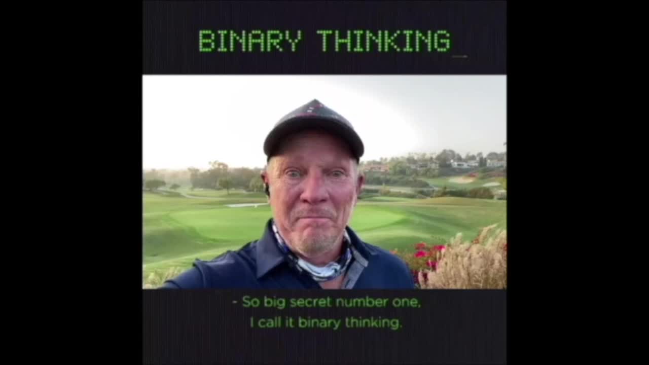 Steven John Moran on LinkedIn: Binary Thinking...Big secret number one ... Steven John Moran on LinkedIn: Binary Thinking...Big secret number one ...