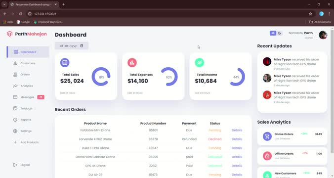 Parth Mahajan on LinkedIn: #webdevelopment #admindashboard #html #css # ... Parth Mahajan on LinkedIn: #webdevelopment #admindashboard #html #css # ...