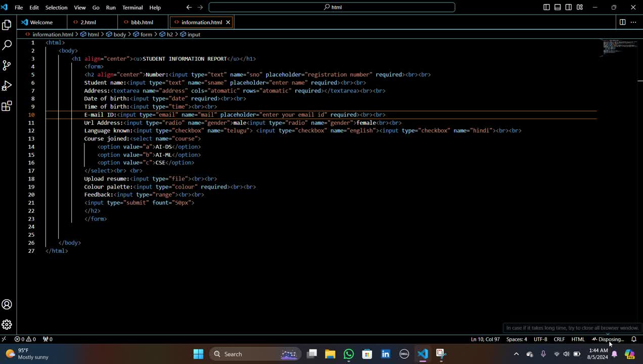 Nandini Reddy Akkala on LinkedIn: #html #css #xml #ai #ml Nandini Reddy Akkala on LinkedIn: #html #css #xml #ai #ml