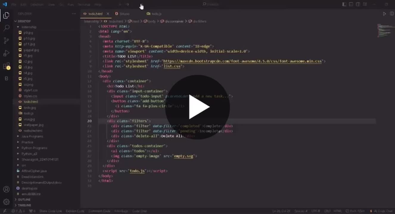 Rohan Juby on LinkedIn: #internpe #internship #html #css #javascript # ... Rohan Juby on LinkedIn: #internpe #internship #html #css #javascript # ...