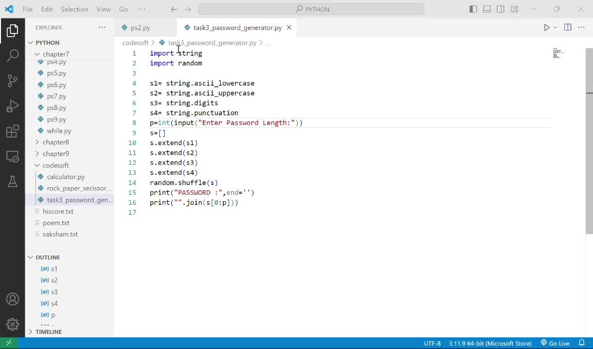 Saksham Dudeja on LinkedIn: #python #coding #passwordgenerator # ... Saksham Dudeja on LinkedIn: #python #coding #passwordgenerator # ...