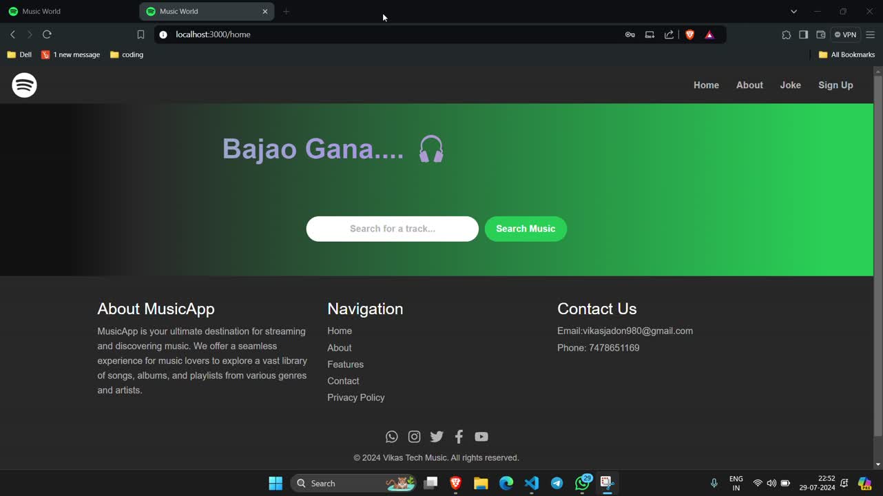 vikas Jadon on LinkedIn: #webdevelopment #reactjs #musicwebsite # ... vikas Jadon on LinkedIn: #webdevelopment #reactjs #musicwebsite # ...