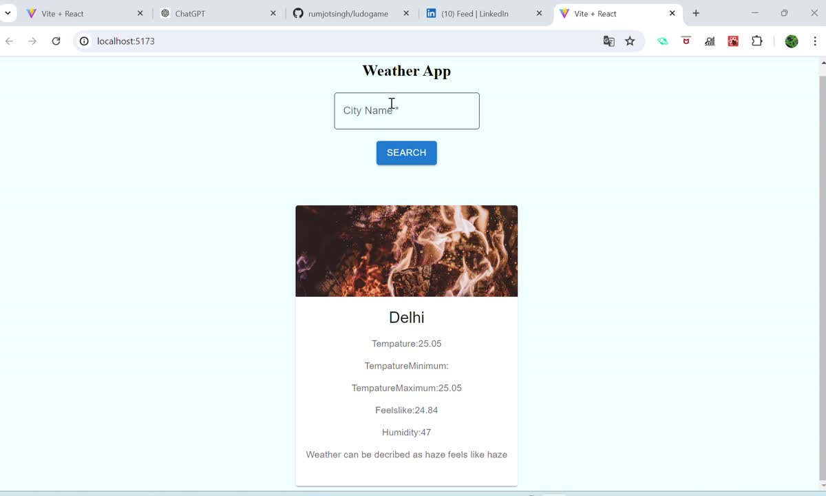 Rumjot Singh on LinkedIn: #reactjs #materialui #weatherapp # ... Rumjot Singh on LinkedIn: #reactjs #materialui #weatherapp # ...