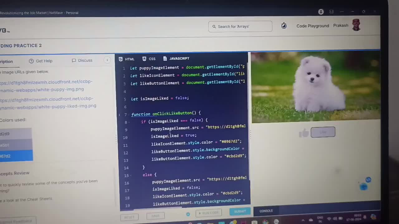 PRAKASH K on LinkedIn: #html #css #javascript #js #nextwave #nxtwave #ccbp PRAKASH K on LinkedIn: #html #css #javascript #js #nextwave #nxtwave #ccbp