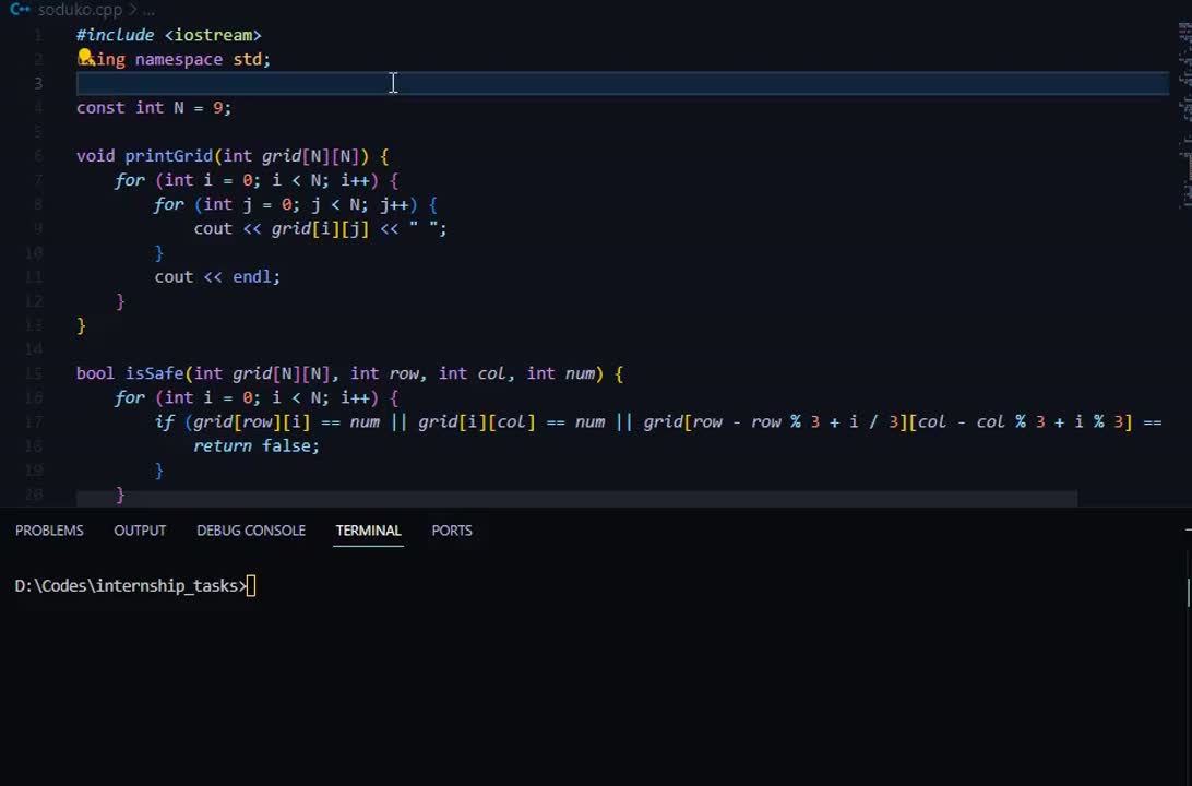 Arham Khan on LinkedIn: #cplusplus #internship #sudokusolver # ... Arham Khan on LinkedIn: #cplusplus #internship #sudokusolver # ...