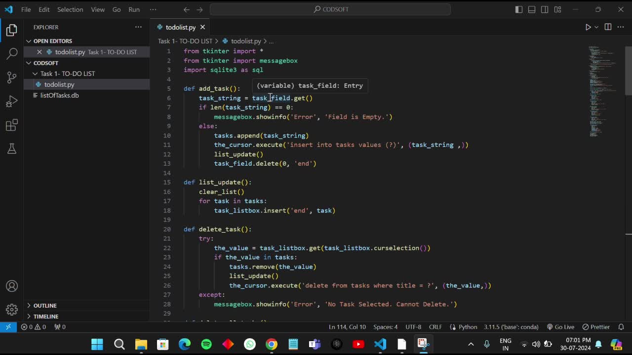 Ashu Rathore on LinkedIn: #internship #codsoft #python #todolistapp # ... Ashu Rathore on LinkedIn: #internship #codsoft #python #todolistapp # ...