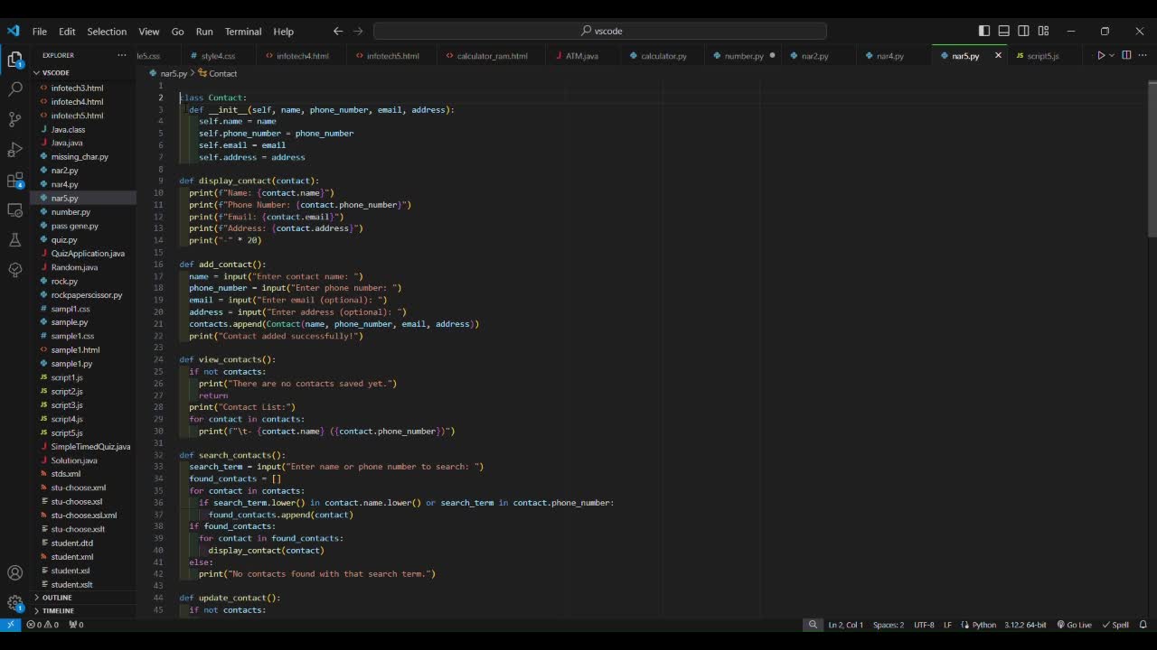 Vishnu Makkena on LinkedIn: #codsoft #python_programming Vishnu Makkena on LinkedIn: #codsoft #python_programming