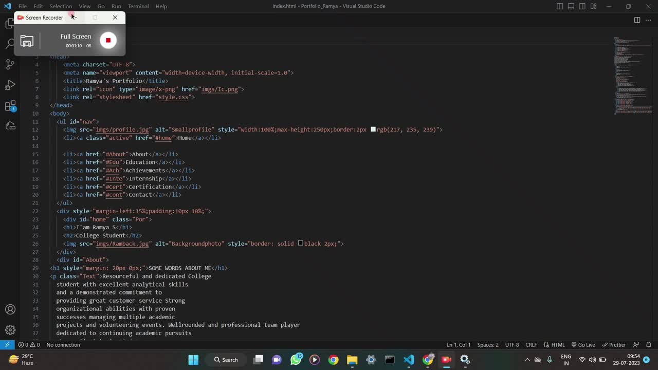 RAMYA S on LinkedIn: #html #css #portfolio #frontenddevelopment #html # ... RAMYA S on LinkedIn: #html #css #portfolio #frontenddevelopment #html # ...
