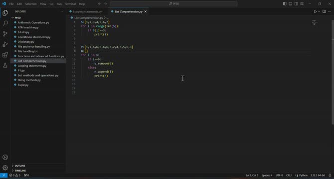 Gunupuru Venkat on LinkedIn: #python #coding #listcomprehension # ... Gunupuru Venkat on LinkedIn: #python #coding #listcomprehension # ...