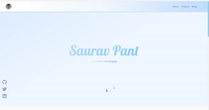 Saurav Pant on LinkedIn: #portfolio #website Saurav Pant on LinkedIn: #portfolio #website