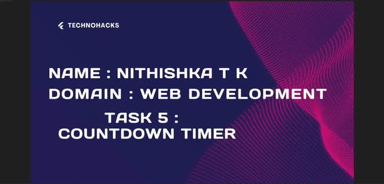 Nithishka T K on LinkedIn: #technohacks #internship #intern # ... Nithishka T K on LinkedIn: #technohacks #internship #intern # ...