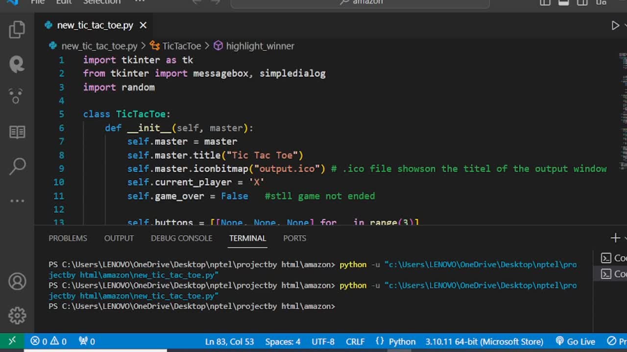 đŽ Completed Tic Tac Toe Game using Python! đđšī¸ | Saurabh Saxena posted ... đŽ Completed Tic Tac Toe Game using Python! đđšī¸ | Saurabh Saxena posted ...