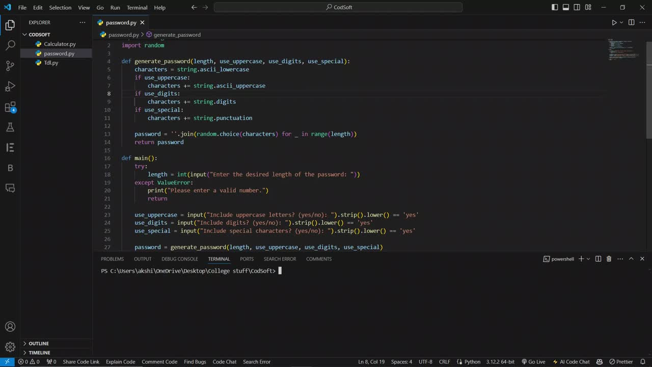 Akshit Mishra on LinkedIn: #codsoft #python #pythonprogramming #coding ... Akshit Mishra on LinkedIn: #codsoft #python #pythonprogramming #coding ...