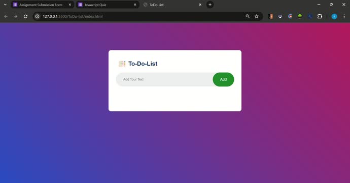 Sourabh Pandey on LinkedIn: #internpe #internship #webdevelopment #todolist Sourabh Pandey on LinkedIn: #internpe #internship #webdevelopment #todolist