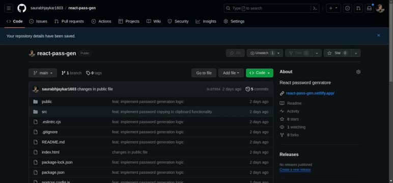 Saurabh Jaykar. on LinkedIn: #reactjs #passwordgenerator Saurabh Jaykar. on LinkedIn: #reactjs #passwordgenerator
