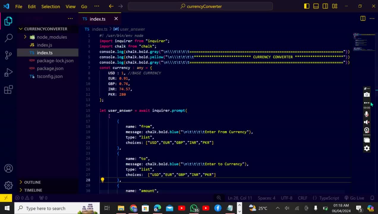 Maya Khurshid Anwar on LinkedIn: #currencyconverter #typescript #nodejs ... Maya Khurshid Anwar on LinkedIn: #currencyconverter #typescript #nodejs ...