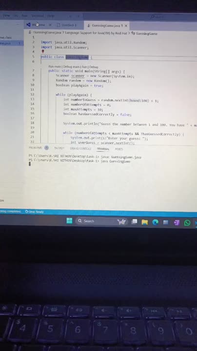 Kothalanka Srinithin on LinkedIn: #codsoft #internship #java Kothalanka Srinithin on LinkedIn: #codsoft #internship #java