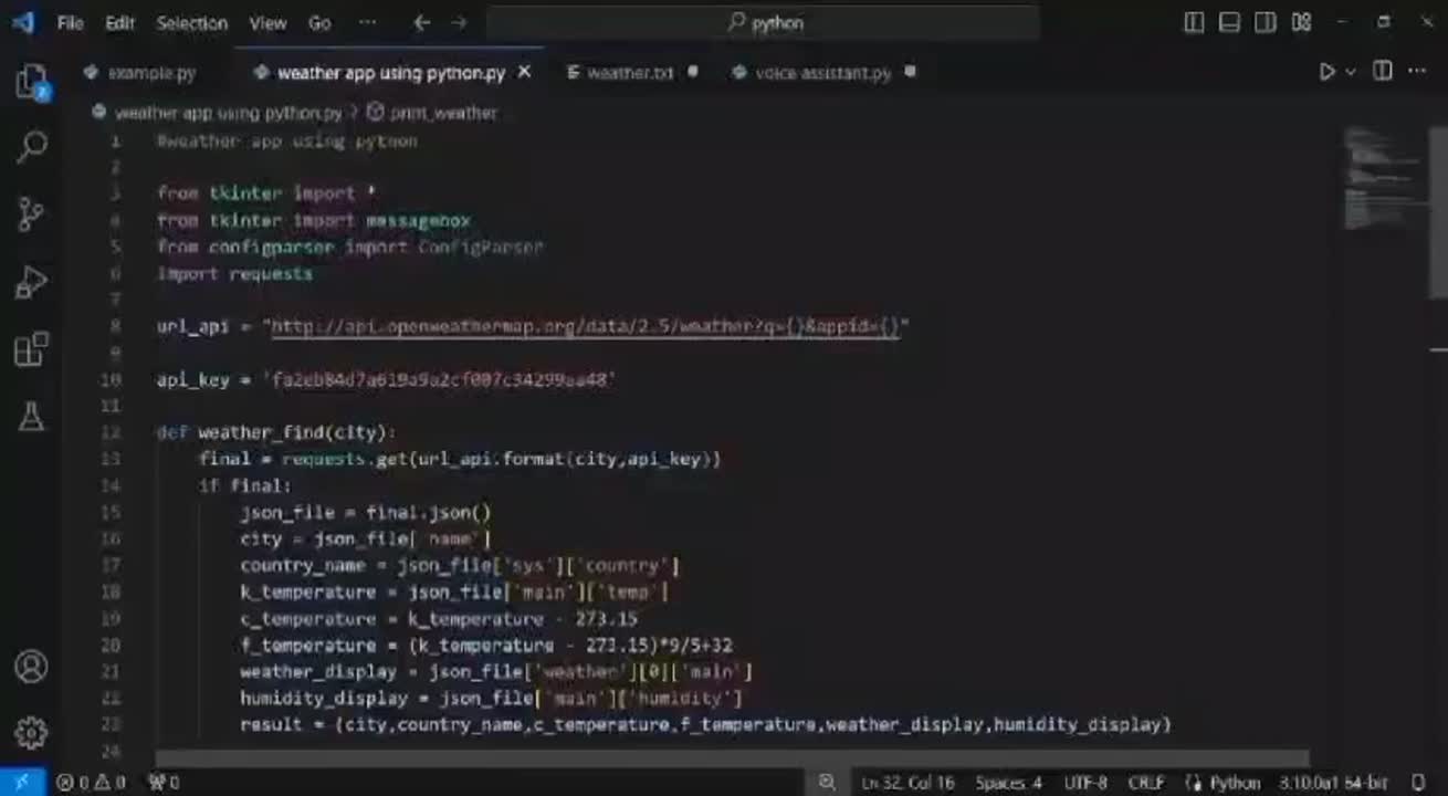 Abhishek Yadav on LinkedIn: #python #internship #project #weatherapp # ... Abhishek Yadav on LinkedIn: #python #internship #project #weatherapp # ...