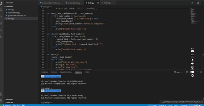 Ramani Yemula on LinkedIn: #codsoft #codsoft #python #todolist # ... Ramani Yemula on LinkedIn: #codsoft #codsoft #python #todolist # ...