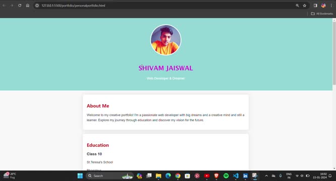 Shivam Jaiswal on LinkedIn: #webdevelopment #html #css #portfoliolaunch ... Shivam Jaiswal on LinkedIn: #webdevelopment #html #css #portfoliolaunch ...
