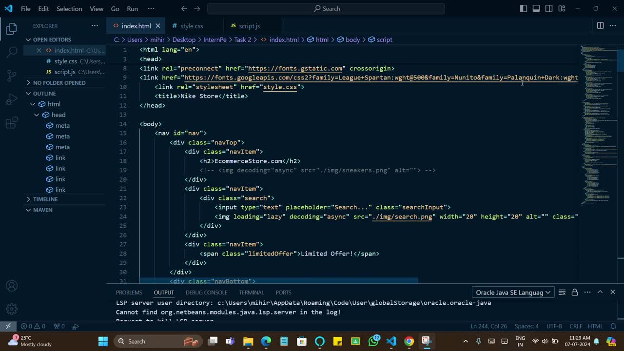 Mihir Kapuriya on LinkedIn: #internpe #javascript #html #css #ecommerce ... Mihir Kapuriya on LinkedIn: #internpe #javascript #html #css #ecommerce ...