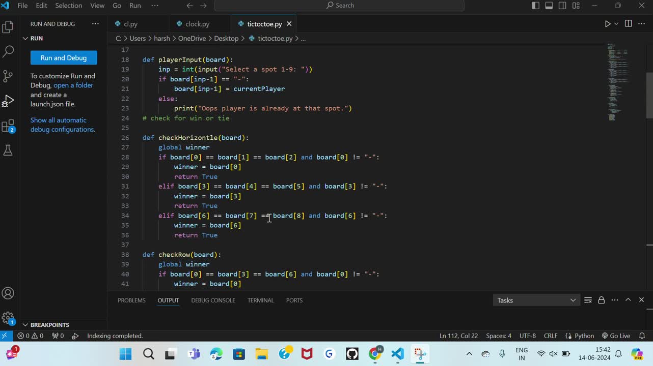 Harshini G on LinkedIn: #pythonprogramming #tictactoe #internpe Harshini G on LinkedIn: #pythonprogramming #tictactoe #internpe