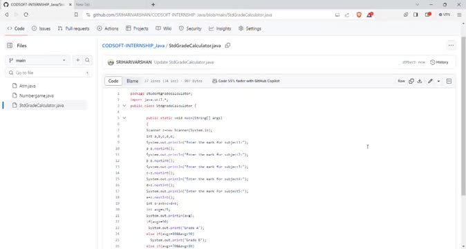SRI HARIVARSHAN R on LinkedIn: #internship #javaprogramming #codsoft SRI HARIVARSHAN R on LinkedIn: #internship #javaprogramming #codsoft