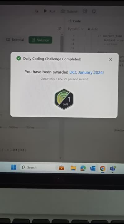 Sinky Priya on LinkedIn: #coding #leetcode #dailychallenge #iwork4dell Sinky Priya on LinkedIn: #coding #leetcode #dailychallenge #iwork4dell