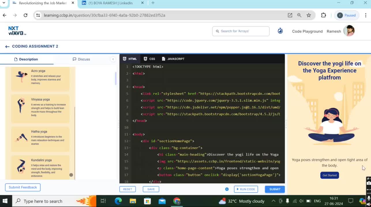 BOYA RAMESH on LinkedIn: #webdevelopment #html #css #javascript #yoga # ... BOYA RAMESH on LinkedIn: #webdevelopment #html #css #javascript #yoga # ...