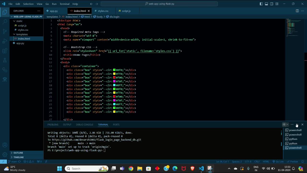 Devarshi Tambulkar on LinkedIn: #flask #python #html #css #javascript # ... Devarshi Tambulkar on LinkedIn: #flask #python #html #css #javascript # ...