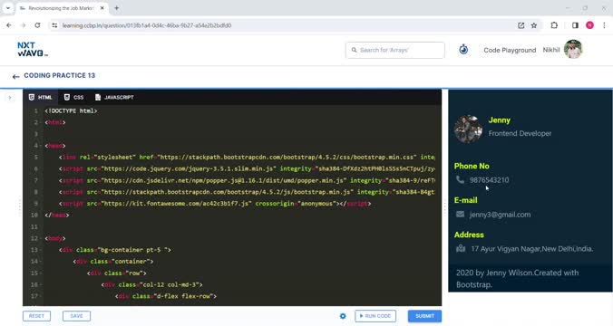 Nikhil Donthusaram on LinkedIn: #ccbp #nxtwave #html #css #bootstrap # ... Nikhil Donthusaram on LinkedIn: #ccbp #nxtwave #html #css #bootstrap # ...