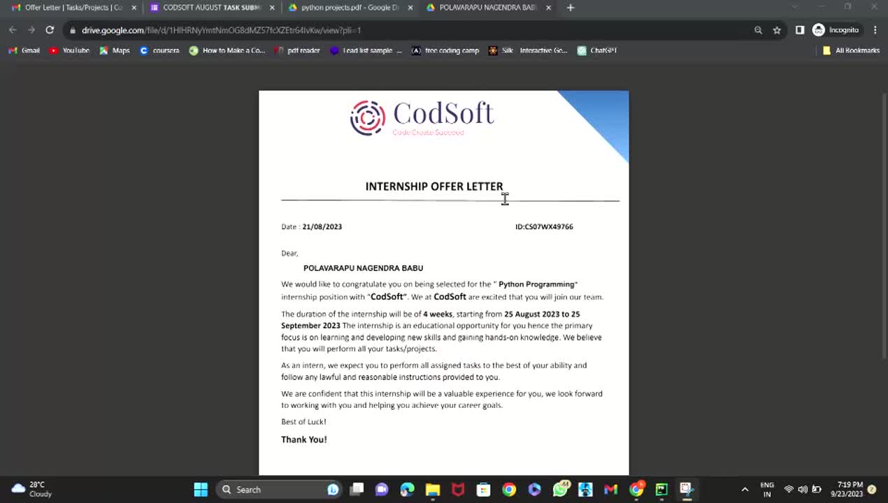 Nagendra Polavarapu on LinkedIn: #codsoft #pythonprogramming #calculator Nagendra Polavarapu on LinkedIn: #codsoft #pythonprogramming #calculator