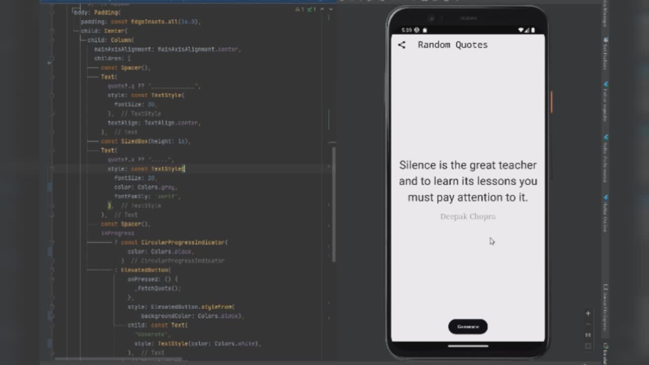 CodeAlpha internship: Generate random quote using Http API package ... CodeAlpha internship: Generate random quote using Http API package ...
