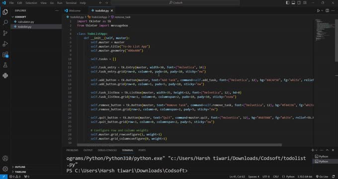 Harsh Tiwari on LinkedIn: #python #productivity #internship #codsoft # ... Harsh Tiwari on LinkedIn: #python #productivity #internship #codsoft # ...