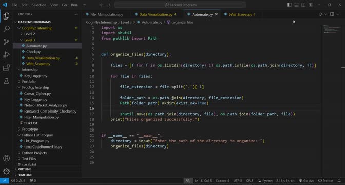 Dwaipayan Saha on LinkedIn: #python #automation #filemanagement # ... Dwaipayan Saha on LinkedIn: #python #automation #filemanagement # ...