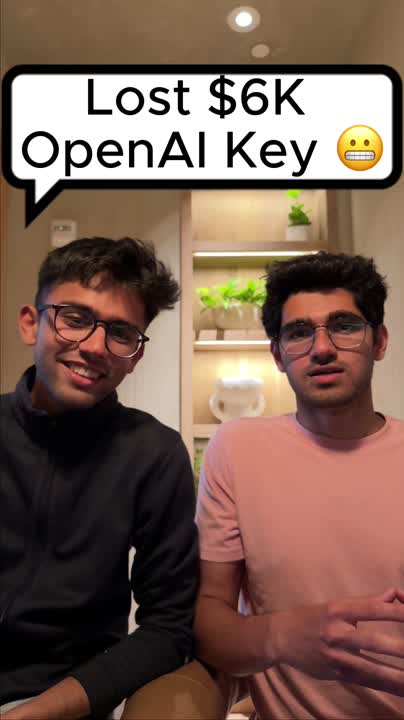 Ishaan Jaffer on LinkedIn: We lost $6k due to a leaked OpenAI key ๐ฑ๐ฑ๐ฑ ... Ishaan Jaffer on LinkedIn: We lost $6k due to a leaked OpenAI key ๐ฑ๐ฑ๐ฑ ...