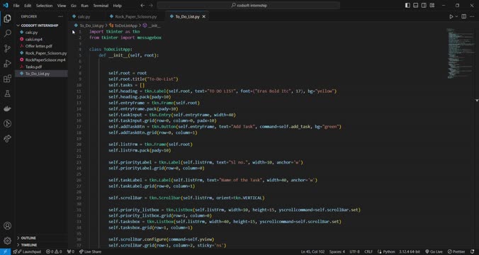 jittaveni Harish on LinkedIn: #internship #codsoft #python jittaveni Harish on LinkedIn: #internship #codsoft #python