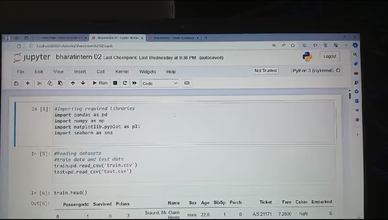 Somu Kadiyala on LinkedIn: #bharatintern #python #datascience Somu Kadiyala on LinkedIn: #bharatintern #python #datascience