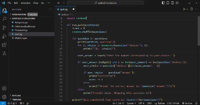 Kavya Badam on LinkedIn: #python #codtech #internship Kavya Badam on LinkedIn: #python #codtech #internship