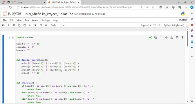Shefin K P on LinkedIn: #tictactoe #python #gamedevelopment #coding Shefin K P on LinkedIn: #tictactoe #python #gamedevelopment #coding
