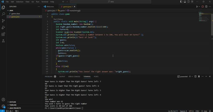 Sandhiya J on LinkedIn: #codsoft #internship #javaprogramming Sandhiya J on LinkedIn: #codsoft #internship #javaprogramming